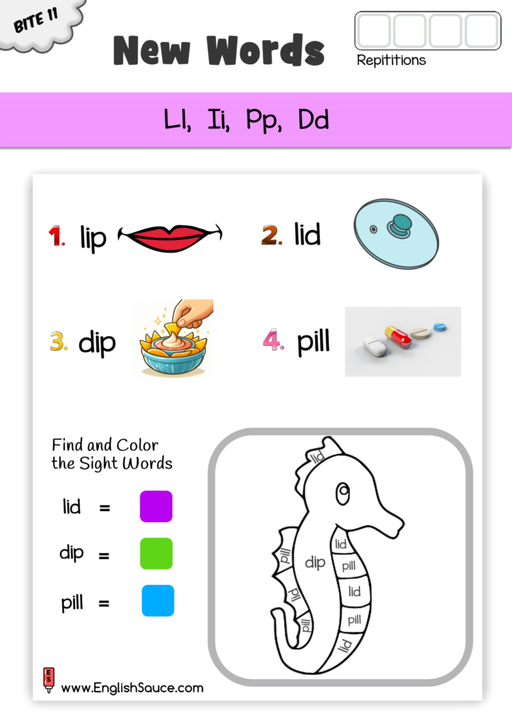 Worksheets - Beginner and Phonics - EnglishSauce