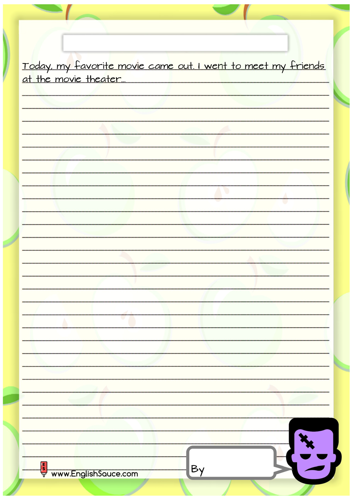 Worksheets - Writing - EnglishSauce