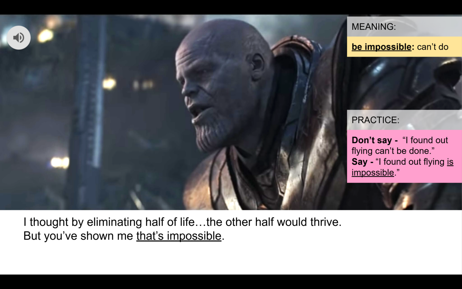Media - Movie Language - Avengers Endgame 6 - EnglishSauce