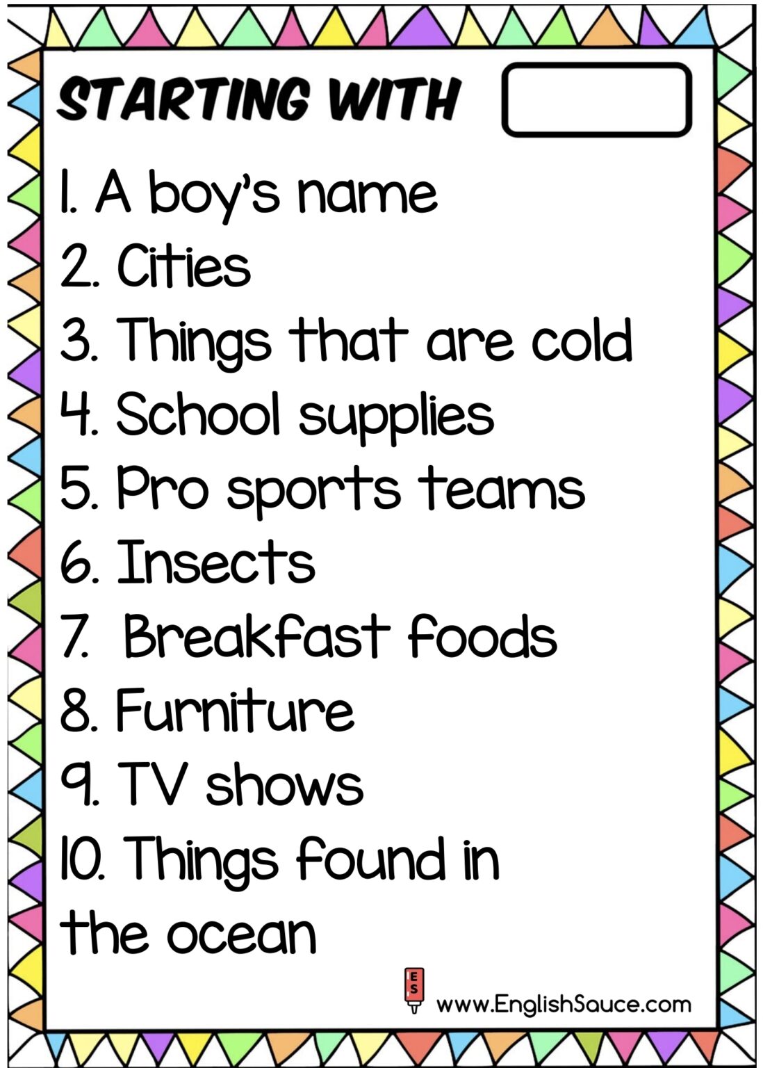 Worksheets - Vocabulary - EnglishSauce