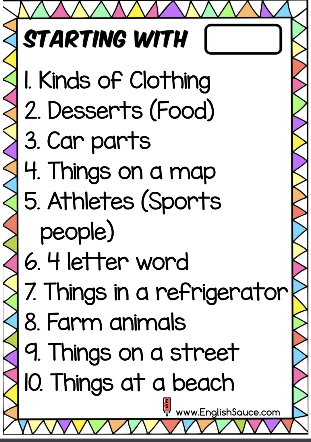 Worksheets - Vocabulary - EnglishSauce