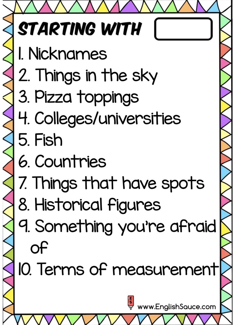Worksheets - Vocabulary - EnglishSauce